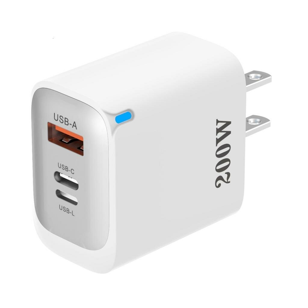 200W USB-C Зарядное Устройство, Белый