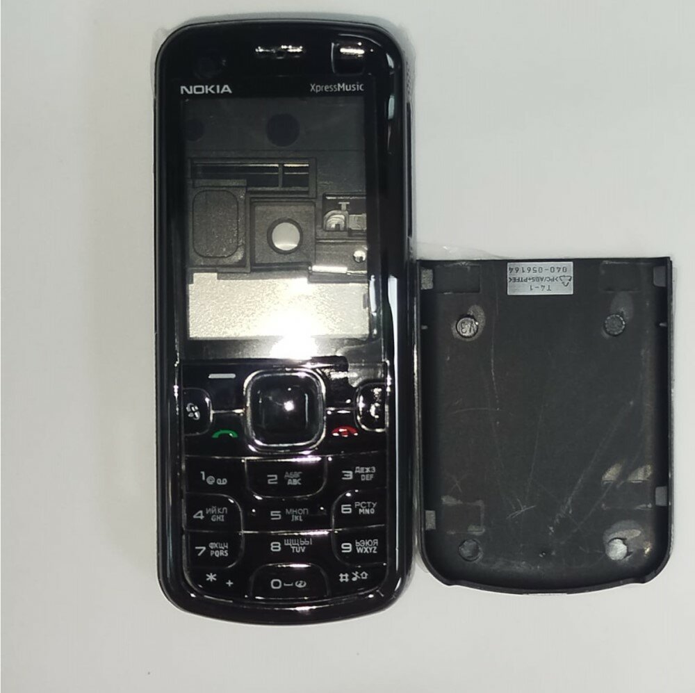 Корпус для Nokia 5320 + средняя часть (черный/черный)