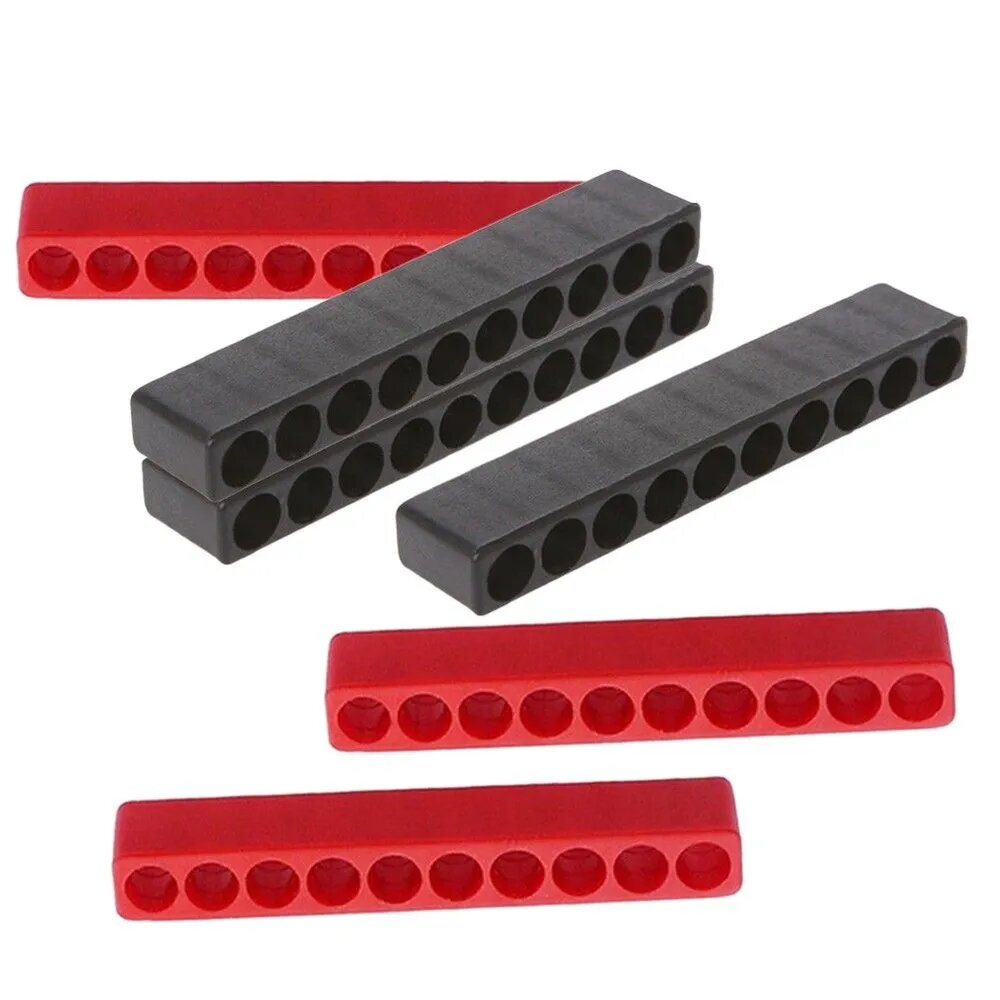 Полоска-органайзер для бит, держатель бит для отверток, полоска для хранения бит, органайзер для сверл с шестигранными хвостовиками, 10 отверстий, 6 шт.