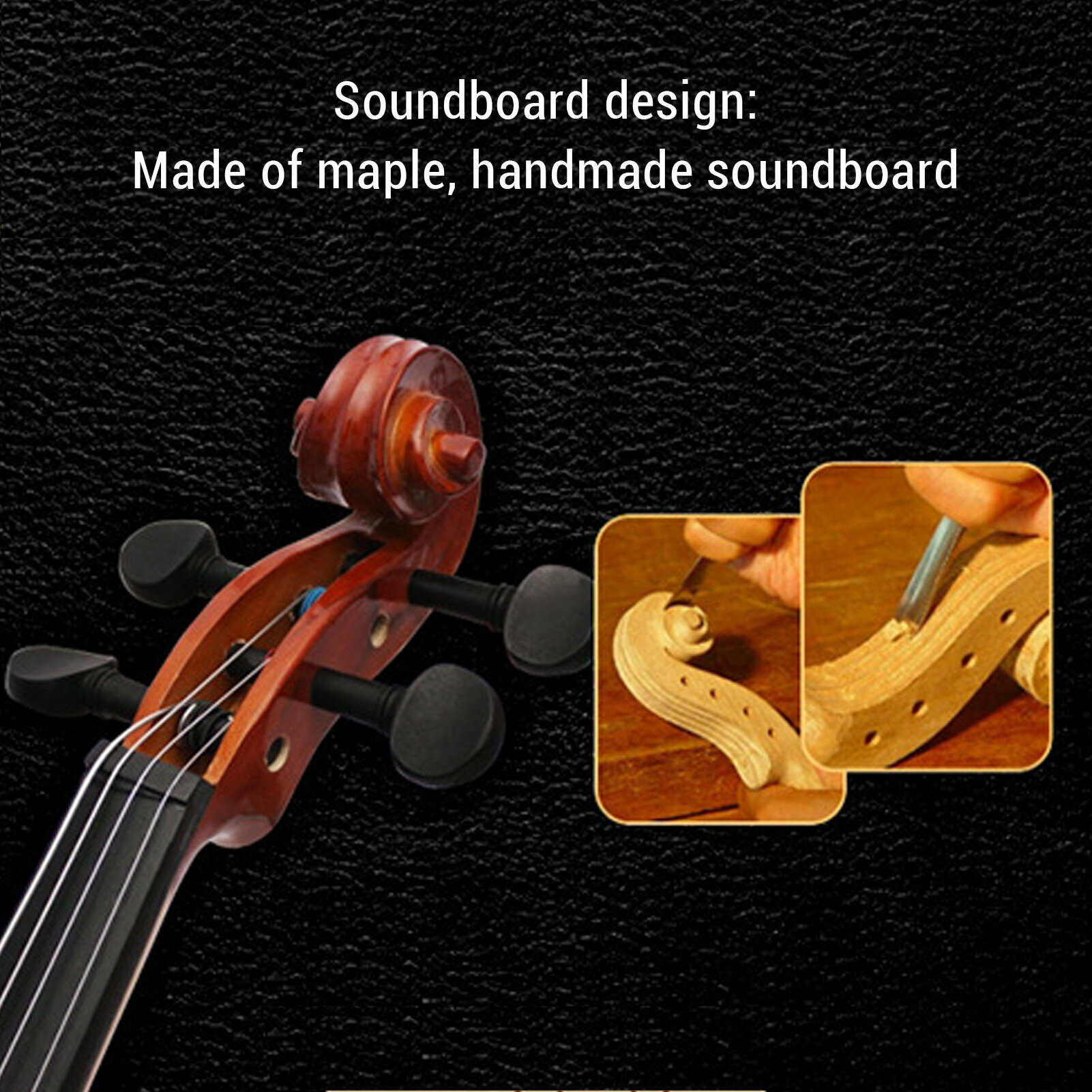 Комплект скрипки 4/4 с матовым деревянным корпусом и стальными струнами. Ручная работа. Скрипичный струнный инструмент для начинающих.