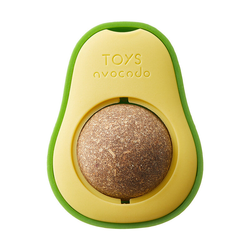 Кошачий мяч с мятой и авокадо для самостоятельной игры и полировки зубов Цвет：Стиль ягоды-гальки