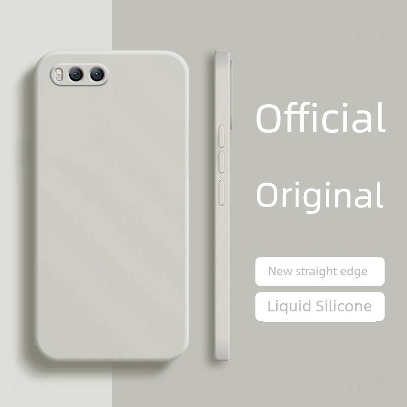 Чехол для Xiaomi Note 3 из жидкого силикона цвета «Античный Белый» — официальное обновление полная защита от ударов