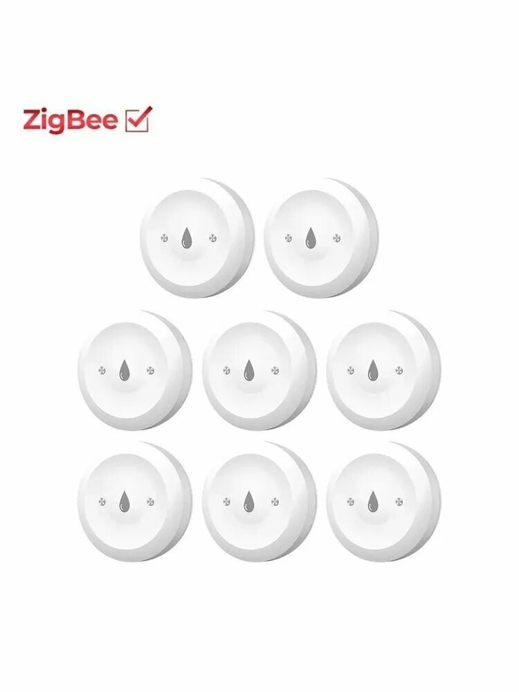 Датчик утечки воды ZigBee Датчик влаги, протечки, дождя,8 шт.
