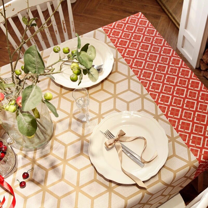 Ткань для обеденного стола, кофейного стола, мастерская живопись, цифровая печать, американский французский стиль, легкая роскошь, высококачественная сельская столовая скатерть