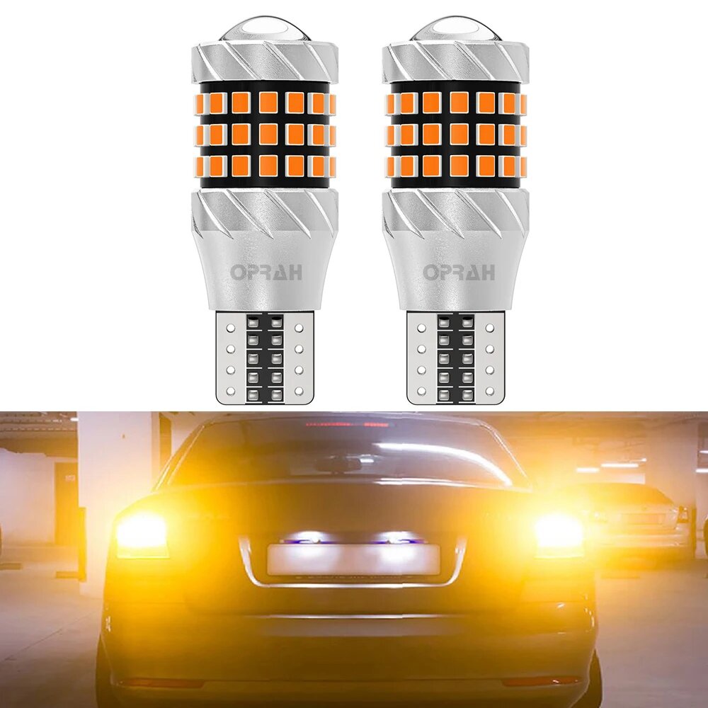 Новый Oprah 2PCS T15 W16W Светодиодный автомобильный фонарь Canbus 2016 57SMD Высокомощный автоматический задний сигнальный фонарь Автомобильный резервный фонарь заднего хода Белый 12 В Красный