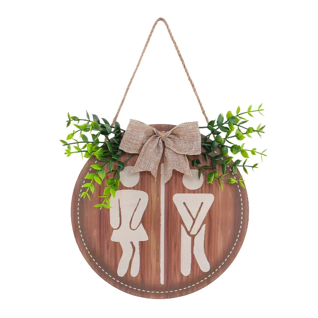 Забавные Декоры Вывесок для Ванной Комнаты Деревянные Вывески для Туалета В Деревенском стиле Настенные Художественные Декоры для Фермерских домов для Офисов, Предприятий, Ресторанов