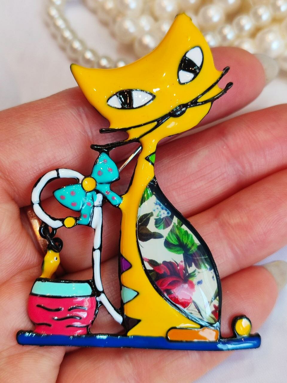 Брошь, эмаль