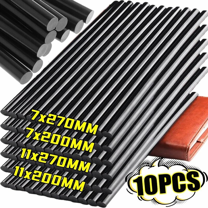 Термоклей-карандаш черный 7мм/11мм 10pcs, 11X270MM
