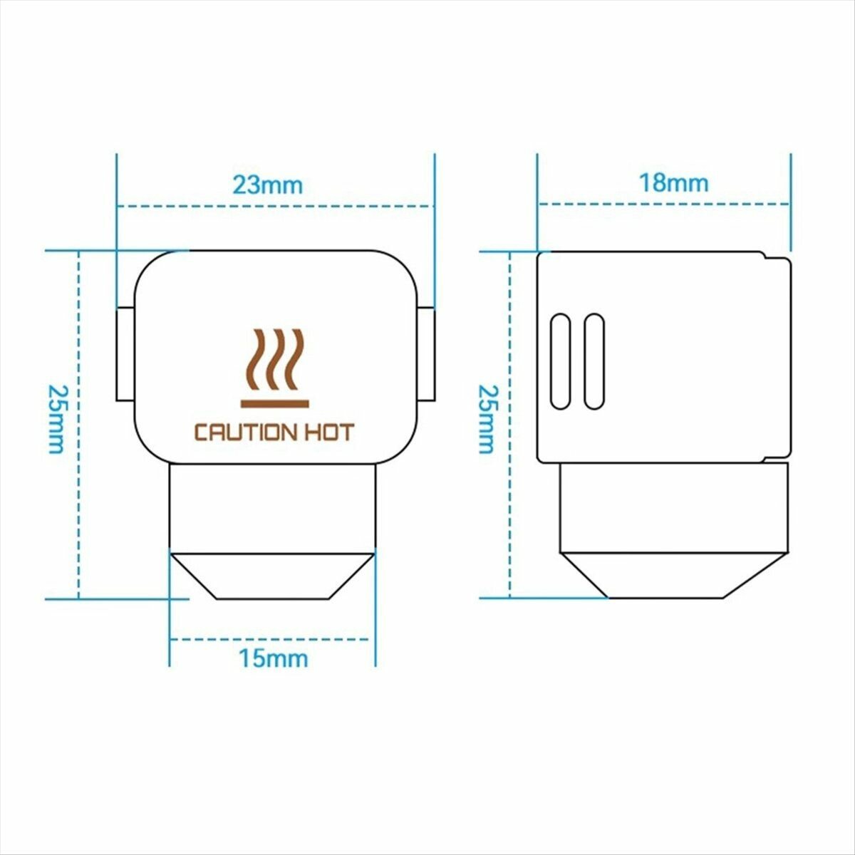 Шт. силиконовых чехлов для хотэнда 3D-принтера Bambu Lab A1 Mini (черные)