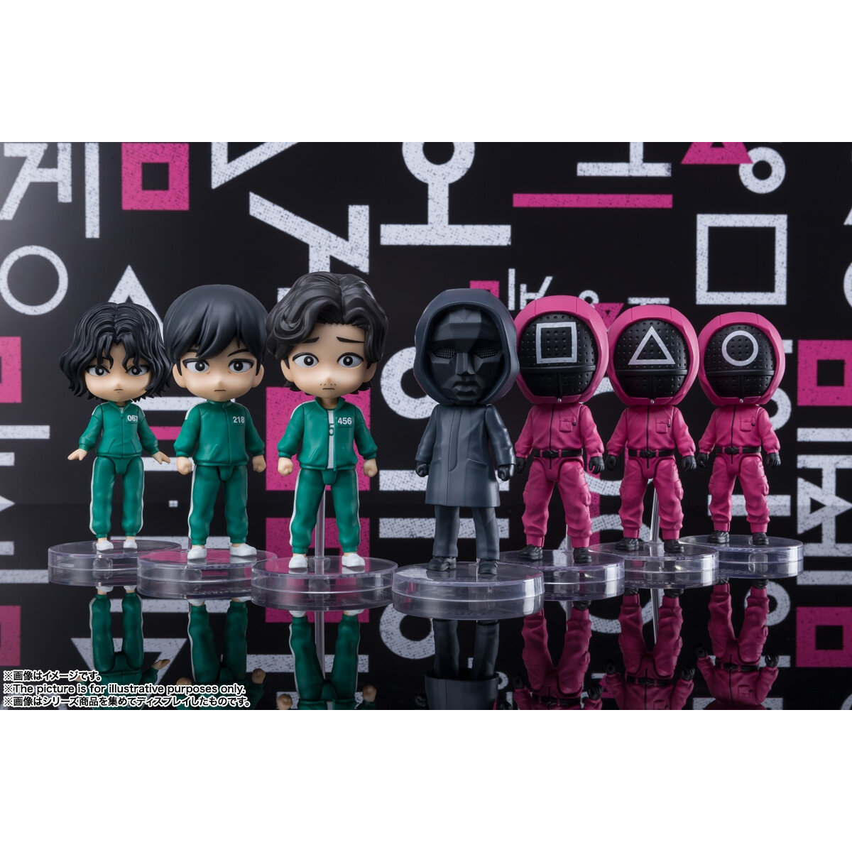 Bandai FIGUARTS Mini 097 098 099, Sae-byeokGi-hun, игра с кальмарами, 3 упаковки