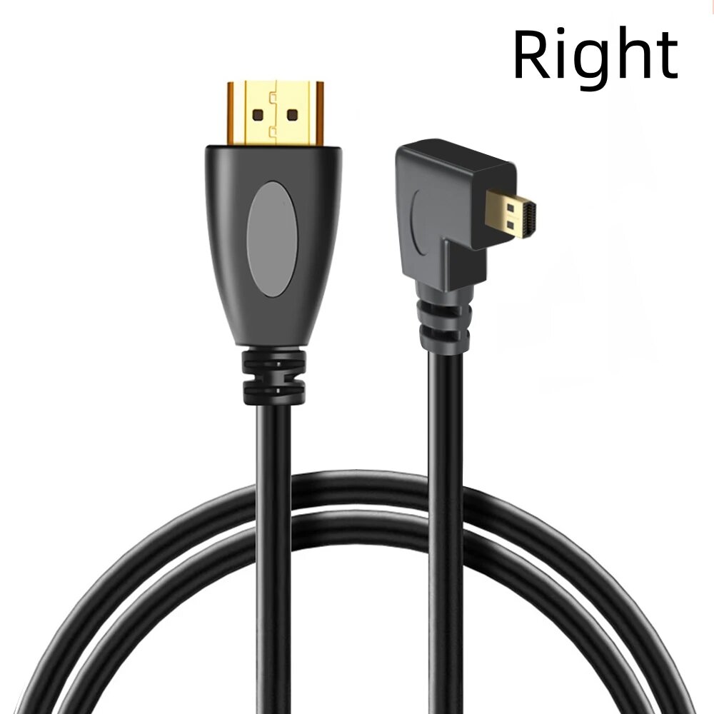 Micro HDMI - HDMI кабель, Right, 0,5 м