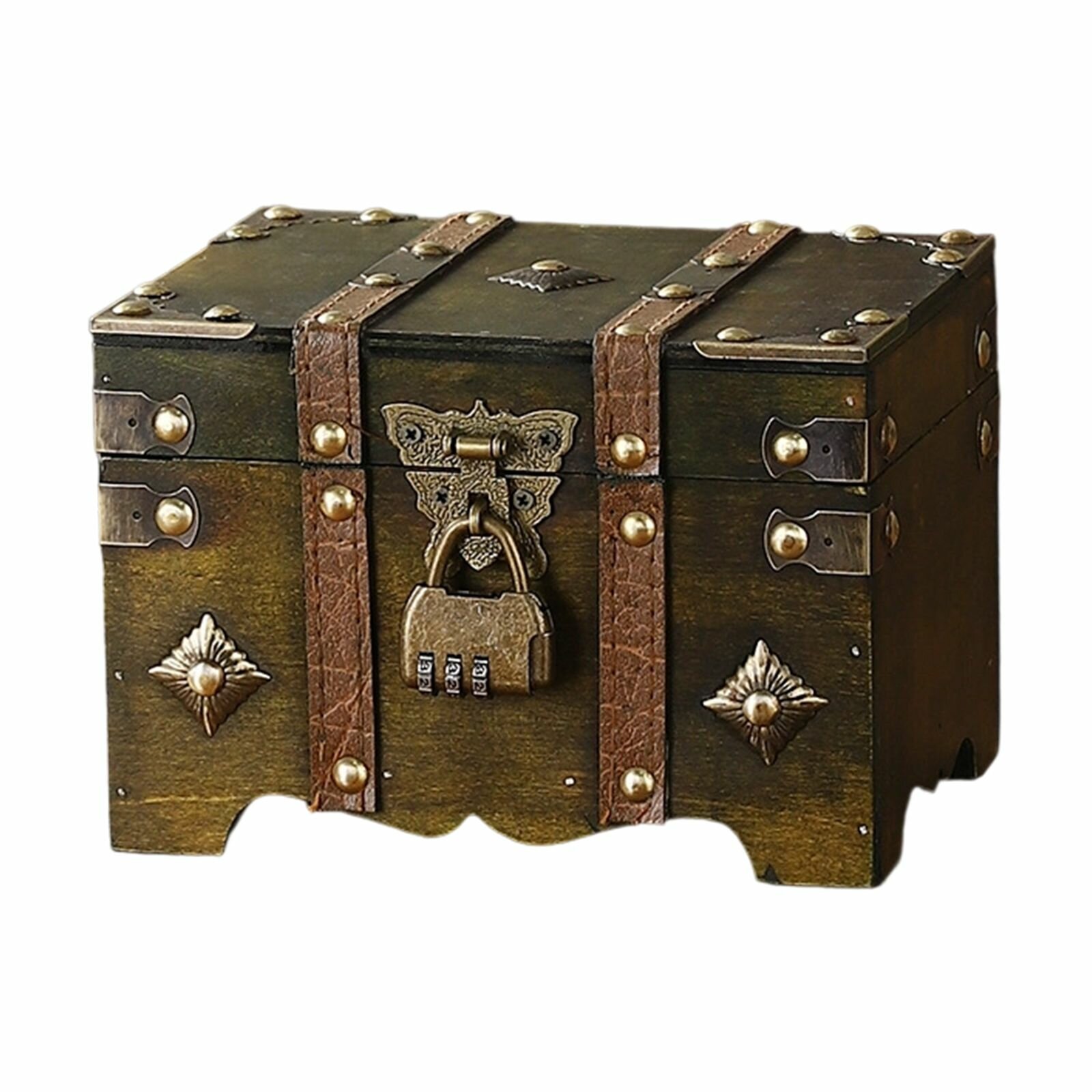 Элегантный прочный деревянный чемодан для хранения дома и в путешествиях