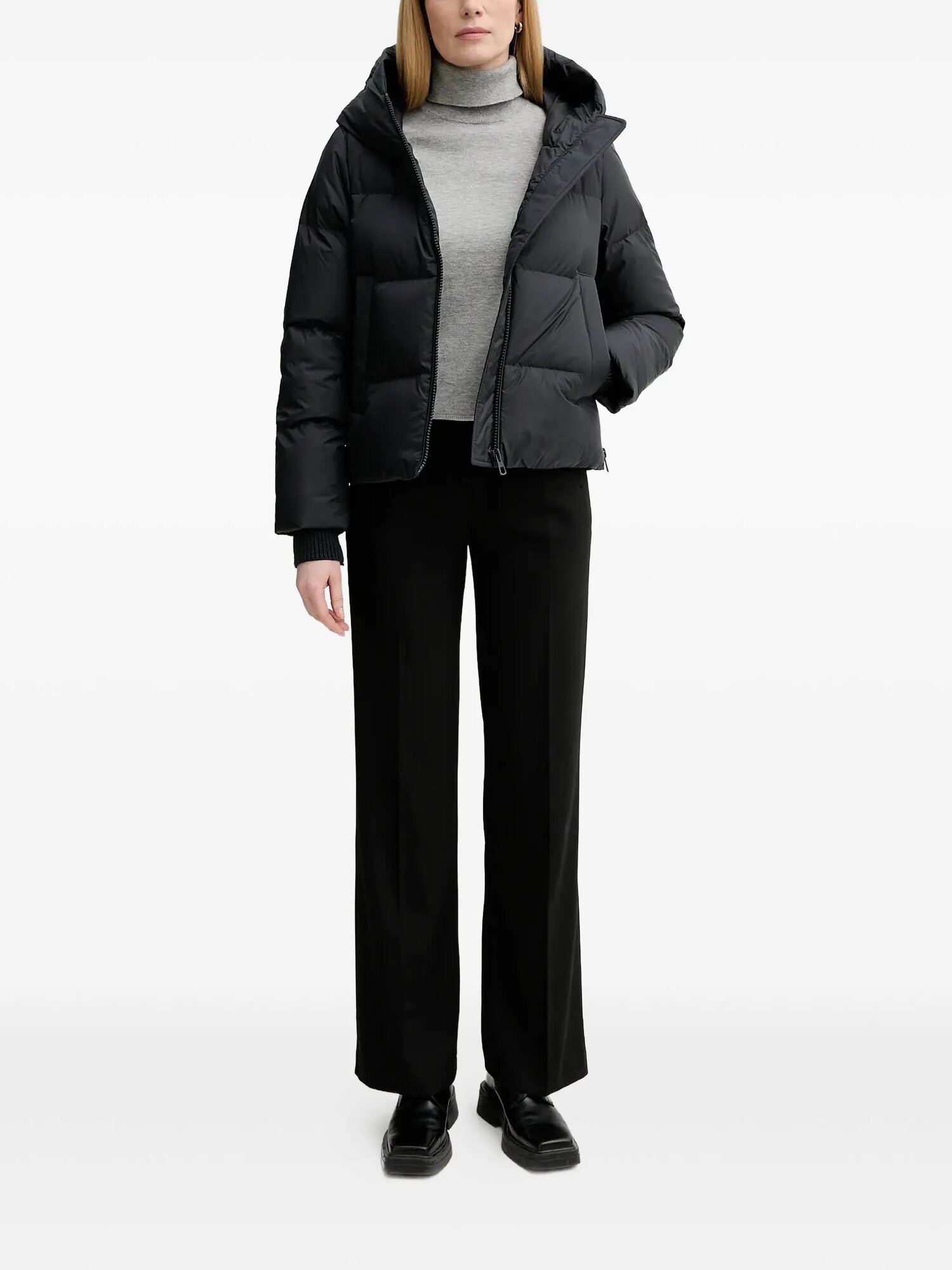 Куртка Marc O'Polo Hooded padded jacket, размер 50 EU, black/black — фото 1