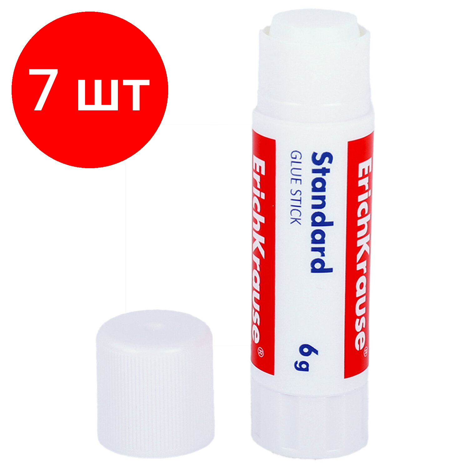 Комплект 7 шт, Клей-карандаш ERICH KRAUSE EasyStick, 6 г, 48029
