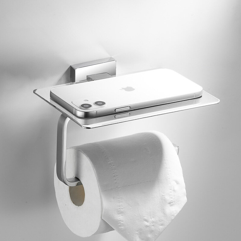 Новая медная стеллаж для салфеток для ванной комнаты Современная Простая Стойка для мобильного телефона Гостиничная