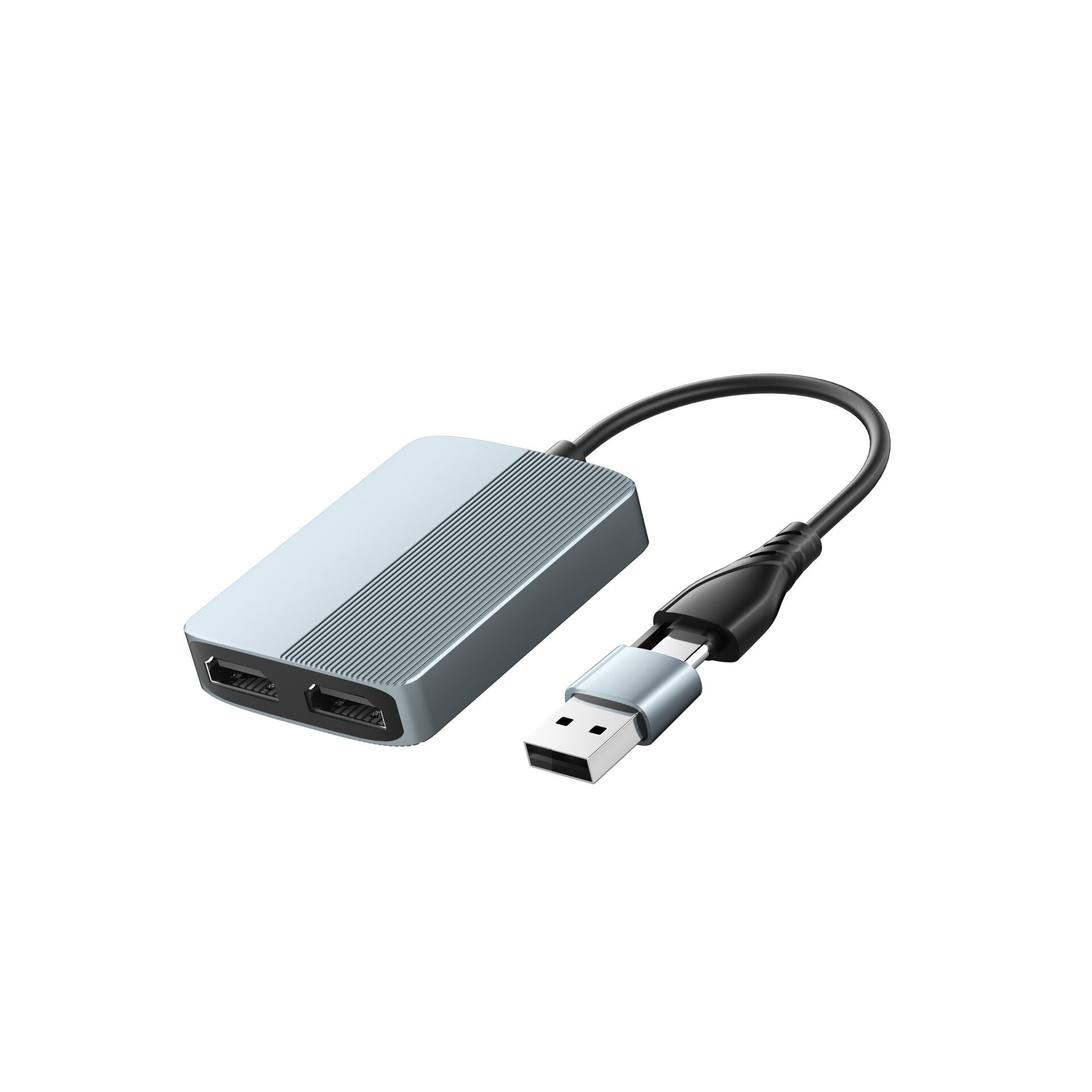 Док-станция HDMI USB 3.0 Мультипорт Конвертер для зеркального отображения экрана 2-в-1 Адаптер Type-C
