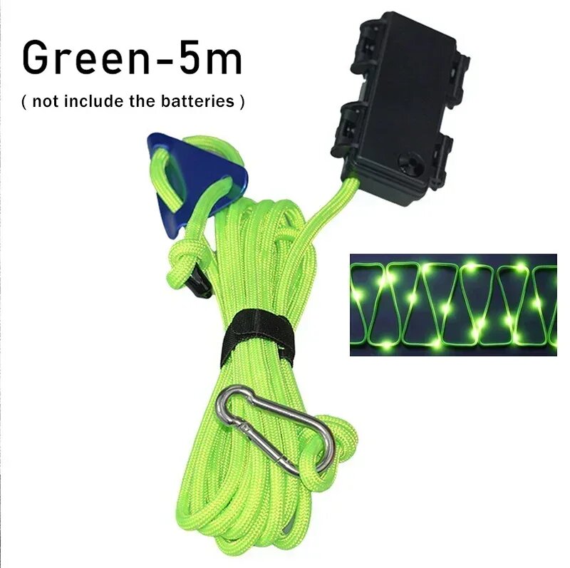 Светодиодная ветровая веревка Green-5m, 5м