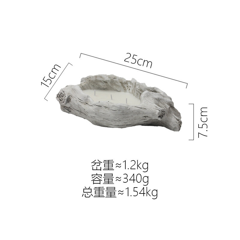 Винтажная антикварная простая керамическая домашняя ароматическая свеча, пустой подсвечник, украшение, контейнер для соевого воска, неправильной формы