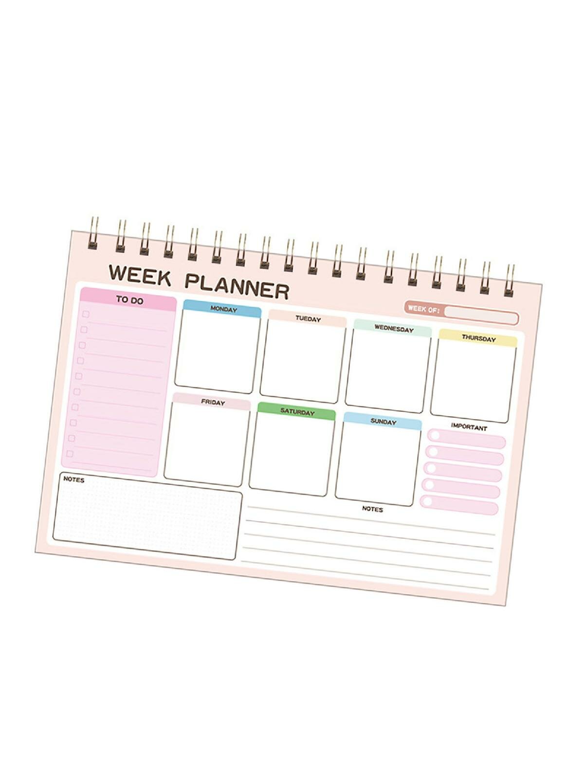 Ежедневник на 2025 год Еженедельный планировщик Список дел Блокноты для планирования для студентов