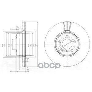 Тормозной диск Delphi BG9008C Land Rover Range Rover для тормозной системы
