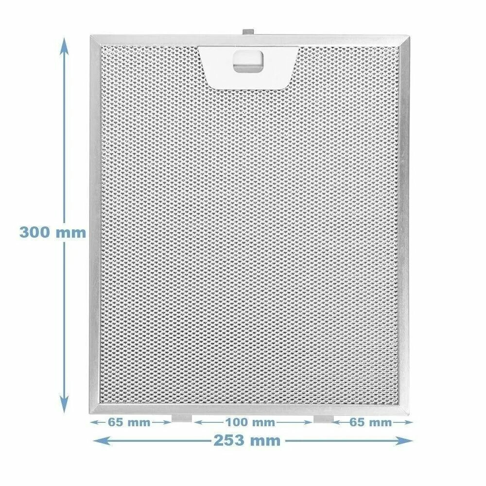 2 шт. Фильтр для вытяжки. 300x253 мм Жироулавливающий. Металлический. 4055081220 (133.0017.054)