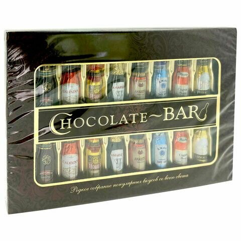 Набор конфет CONFASHION "Chocolate-Bar", ассорти с помадной начинкой клубных вкусов, 240 г, УТ-00031259