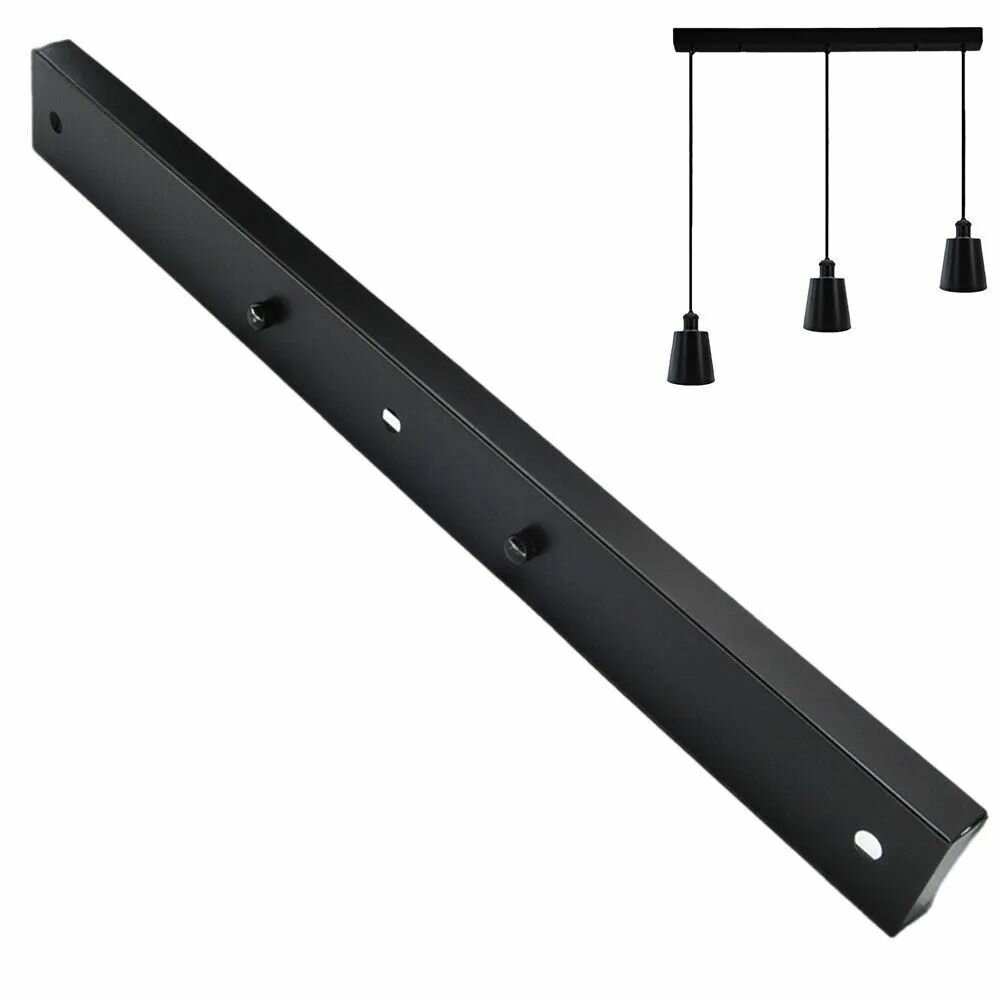 Потолочные крепежные планки, металлические планки, крепежные скобы, Потолочная пластина для люстры, 3 в 1, чёрный