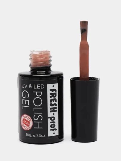 Гель лак для ногтей Fresh Prof "Lipstick Camouflage 4", 10г френч натуральный бежевый