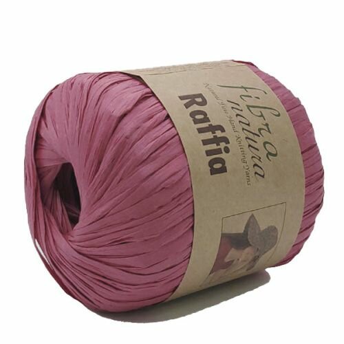 Пряжа Fibra Natura Raffia 116-06 (3 мотка по 40г/90м) розовый