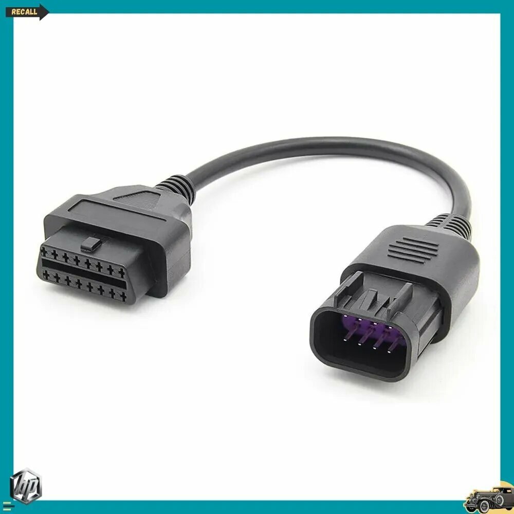 Кабель-переходник OBD2 универсальный, 8-pin на 16-pin, для диагностики автомобилей и внедорожников, совместим с Polaris, совместим со сканерами ELM327