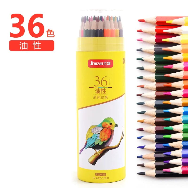 72 цвета водорастворимых цветных карандашей, масляные стираемые 48 цветов, набор для рисования, ручная роспись, карандашный рисунок "Секретный сад"