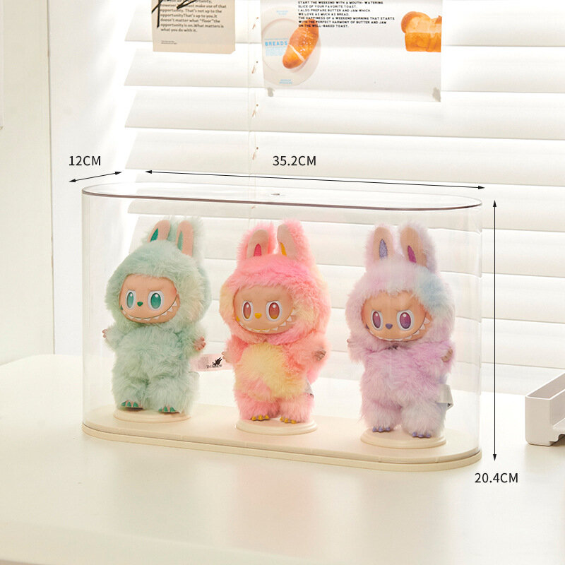 Коробка для демонстрации Labubu, плюшевая игрушка, виниловая фигурка, прозрачная коробка, слепая коробка, коробка для хранения Labubu