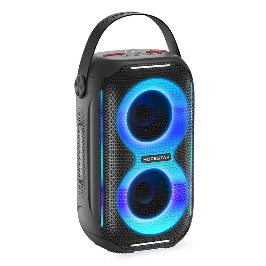 Колонка беспроводная RGB с подсветкой портативная акустика Party 200 mini Hopestar Bluetooth синий