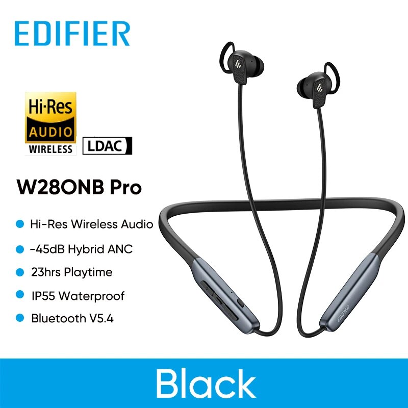 Edifier W280NB Pro Беспроводные наушники с шумоподавлением Black