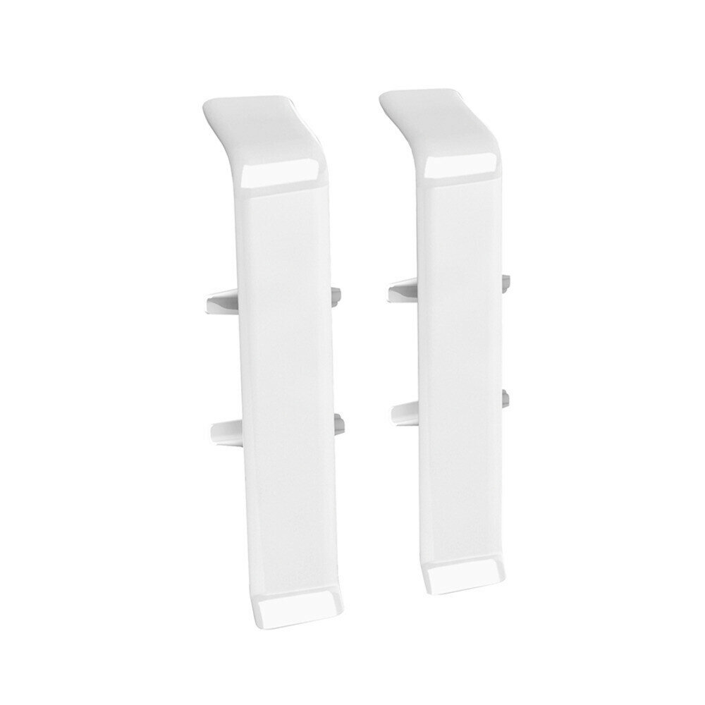 Соединитель Идеал Деконика 70 мм белый глянец Г-профиль (2 шт.)