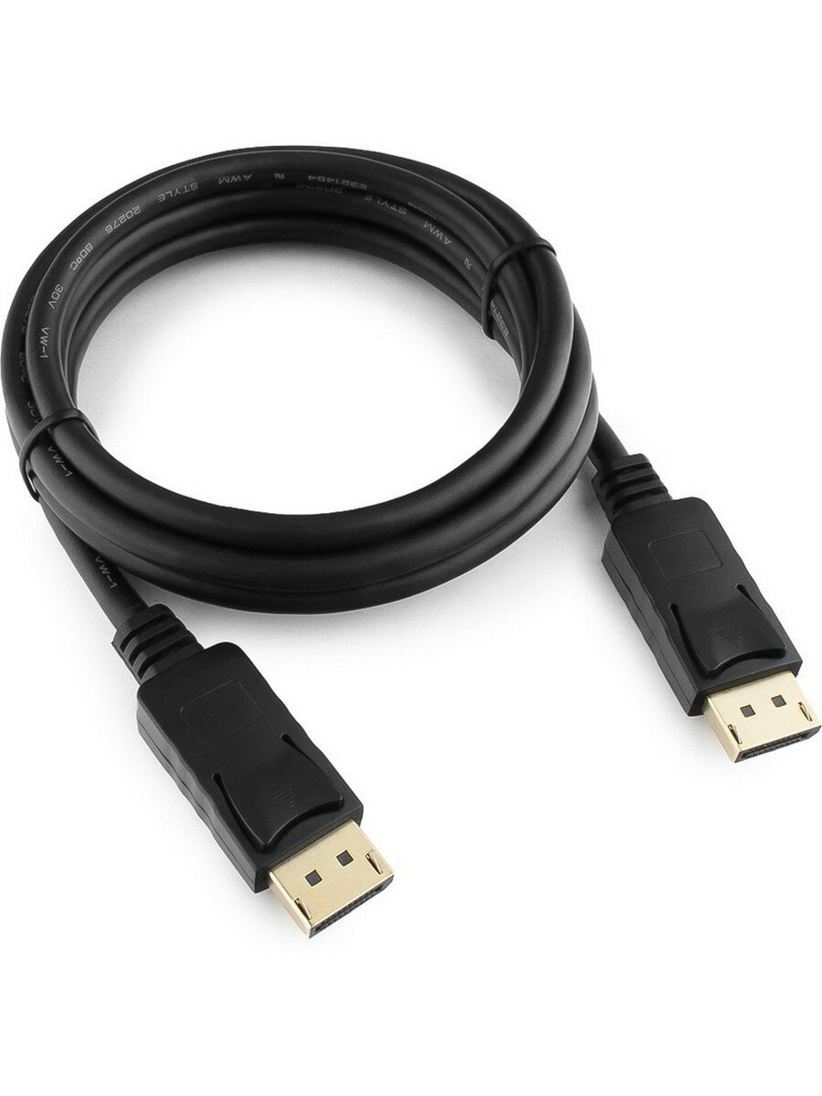 Кабель DisplayPort CABLEXPERT CC-DP3-2M black (2м, 20M/20M, v1.3, экран, пакет) (CC-DP3-2M)