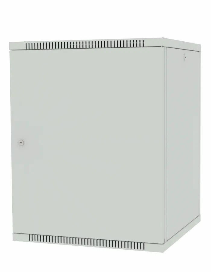 Шкаф настенный 19", 15U Filum FL-WB-1566MM-GY Wall Box (ШxГxВ) 600x600x490 мм, дверь сплошная металл, цвет серый RAL7035