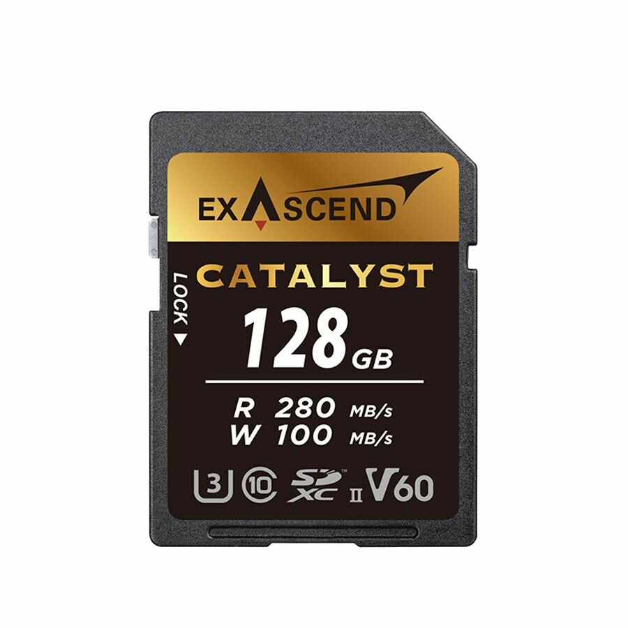Карта памяти Exascend Catalyst UHS-II SD V60 128GB