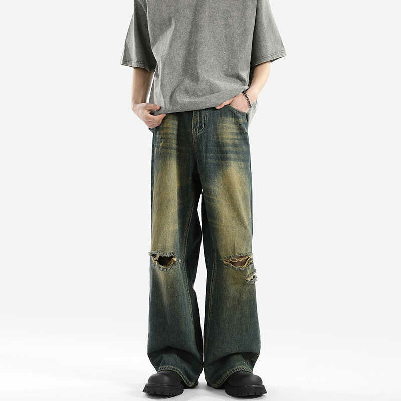 LI Mall Унисекс джинсы велосипедный спорт тай-дай молния кроpped деним