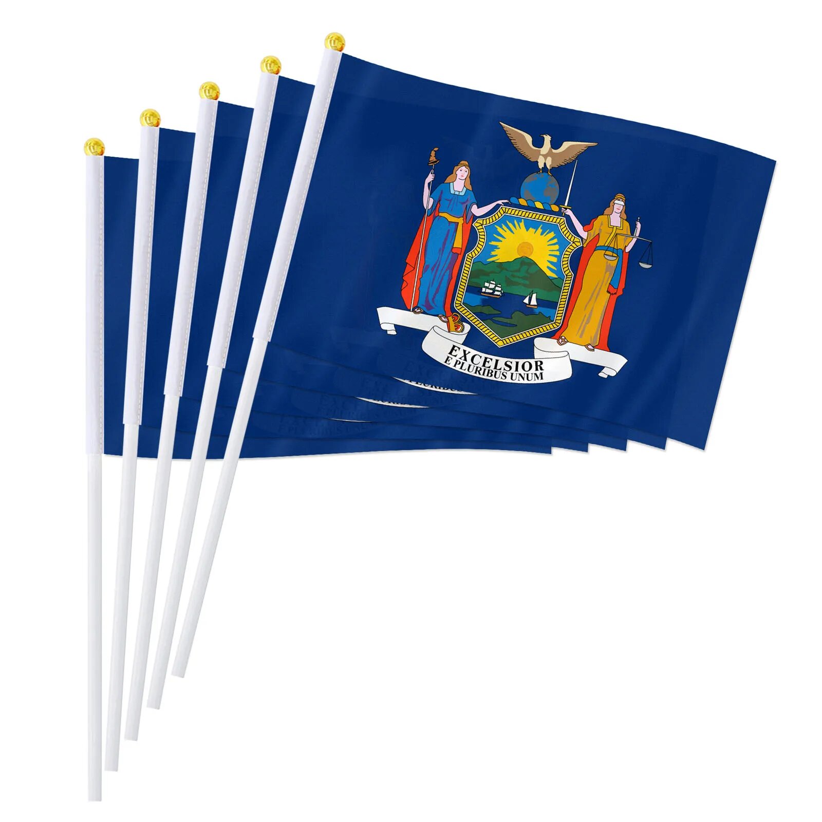 Ручной флаг штата Нью-Йорк Pterosaur 14x21 см 100 шт