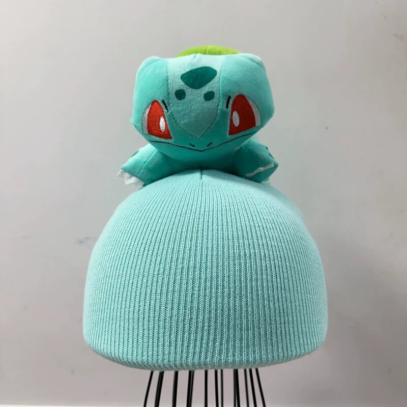 Шапка для шлема с рисунком Бульбазавра (Pokémon), вязаная, аксессуар для велосипеда