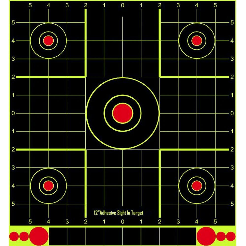 AIMGAME Boresight Assist наклейка для стрельбы Round Bullseyes