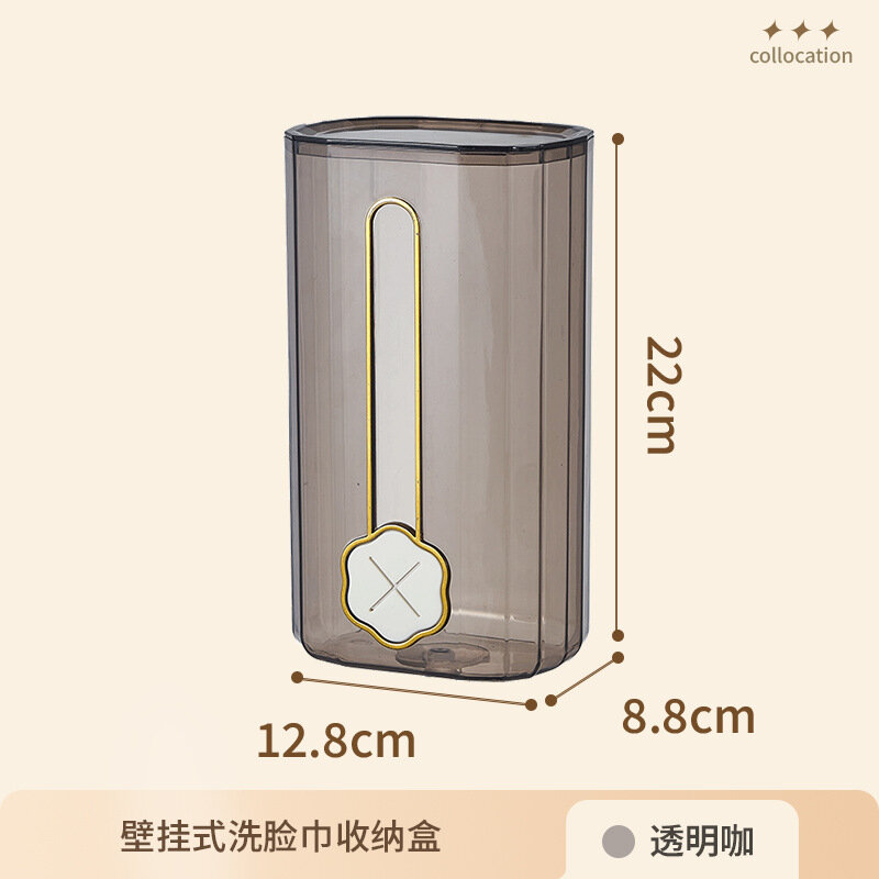Коробка для полотенец для лица в ванной, креативная коробка для салфеток, настенная без сверления, высококачественная коробка для туалетной бумаги и влажных салфеток в кремовом стиле
