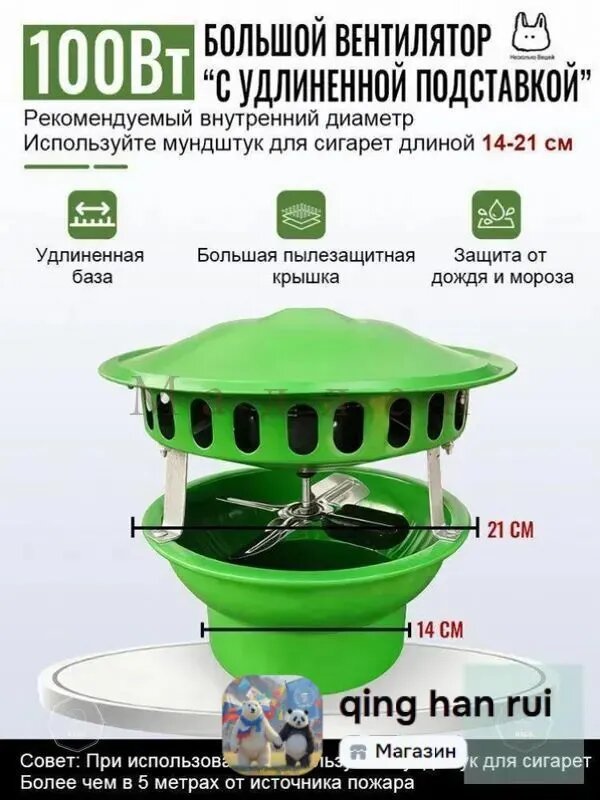 Вентилятор вытяжной220 В мощностью100Вт