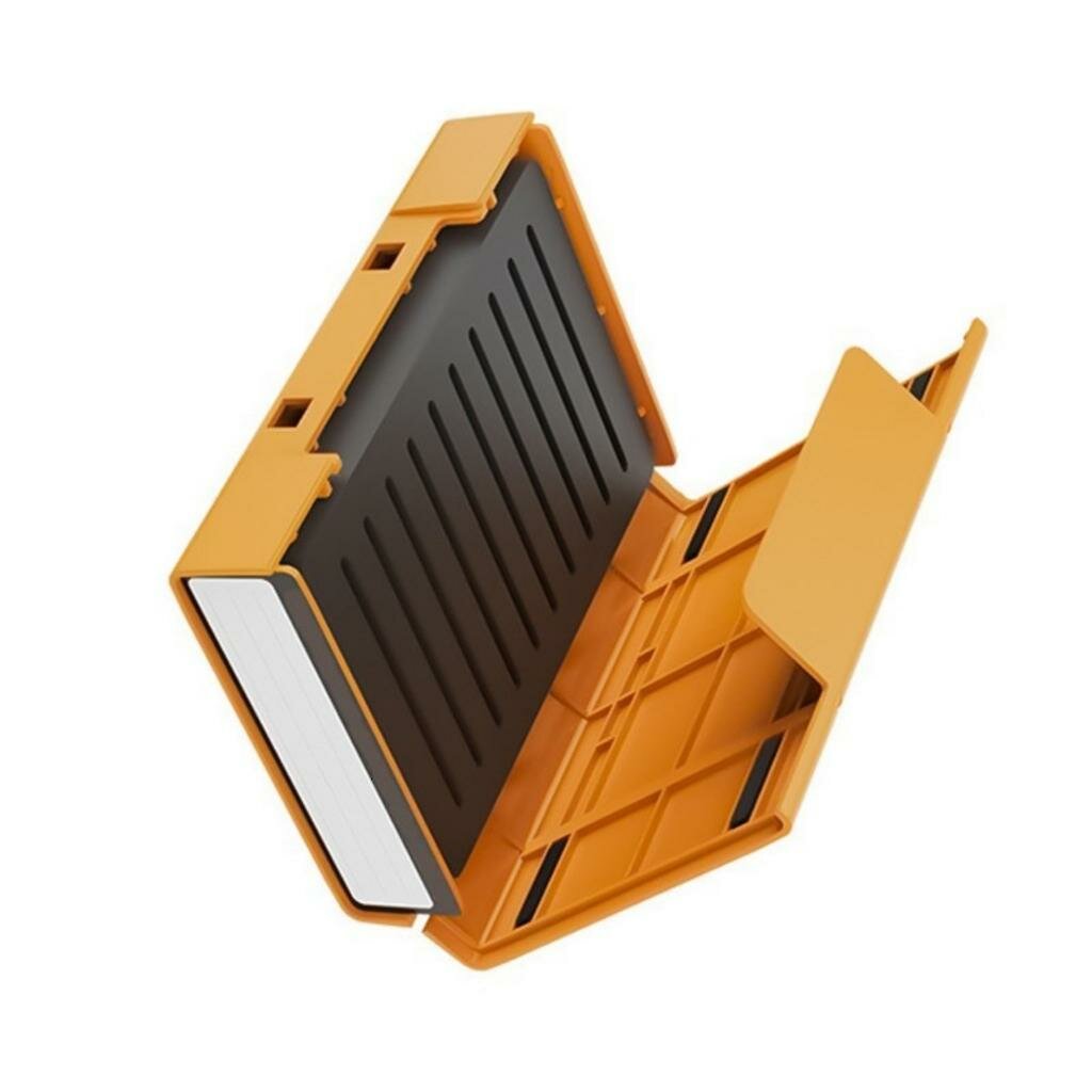 Портативный бокс для жестких дисков и SSD, оранжевый цвет