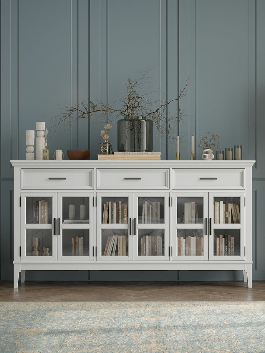 Тумба из массива сосны Гостиная ММЦ Квадро-С 063С (белый лак)