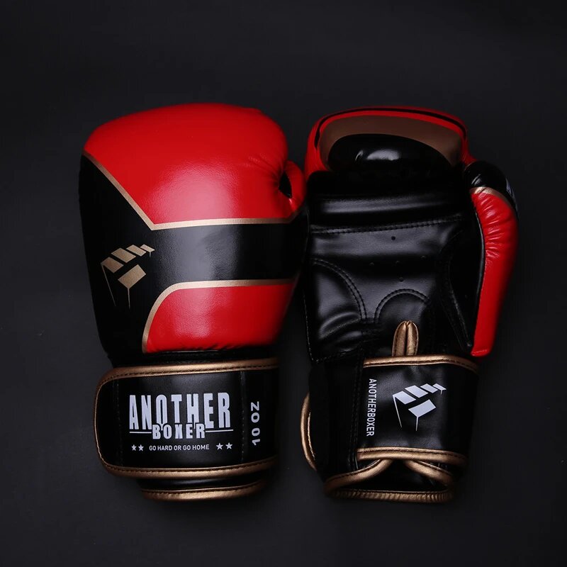 Тренировочные боксерские перчатки Guantes De Boxeo 6 12 14 унций 6oz, Черный, Red A