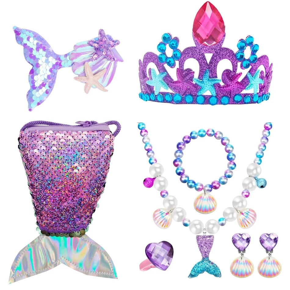 Платье русалки оllobebe для девочек 7-8T (Tag 140), Accs Only