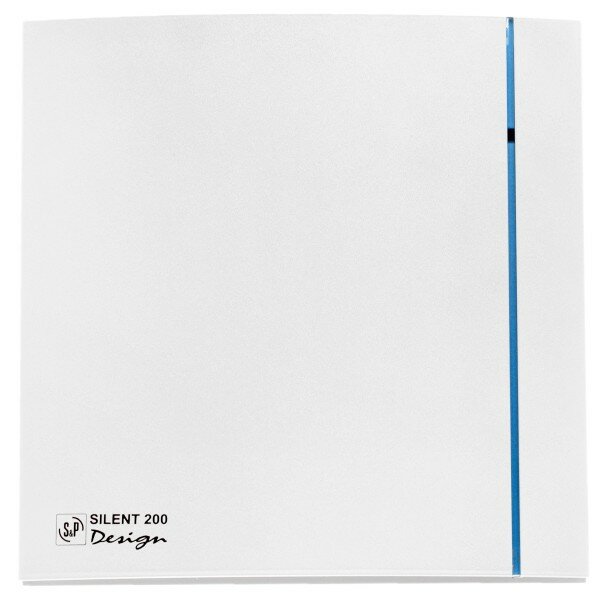 Вытяжной вентилятор Soler&Palau SILENT-200 CZ DESIGN-3C, бесшумный, белый