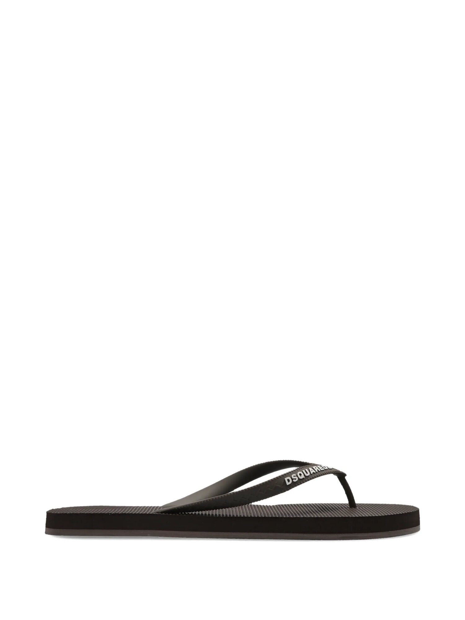 Шлёпанцы DSQUARED2 Logo-print flip-flops, размер 43, коричневый